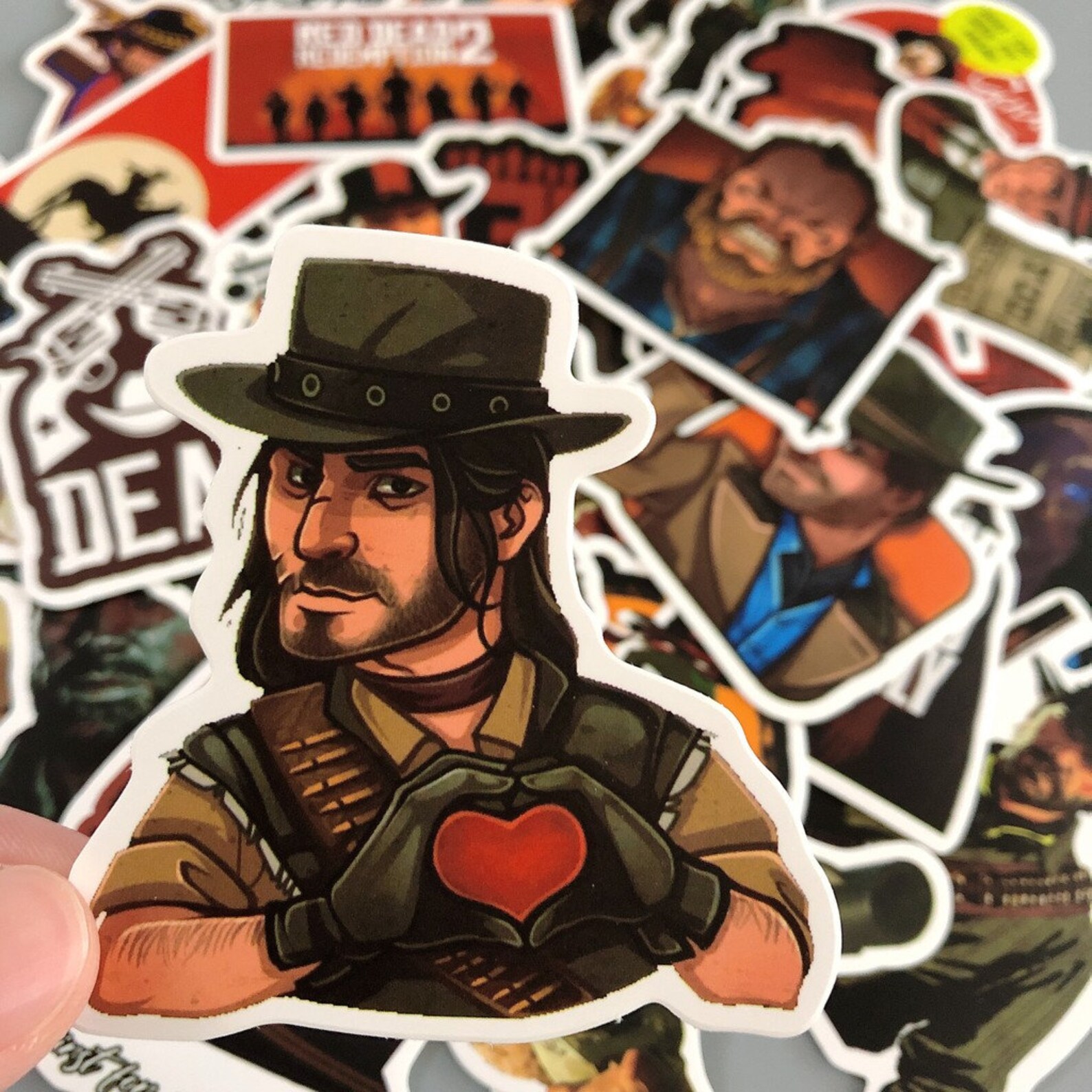 50pcs RDR 2 Stickers Skateboard Laptop Luggage Car Phone Wall | Etsy