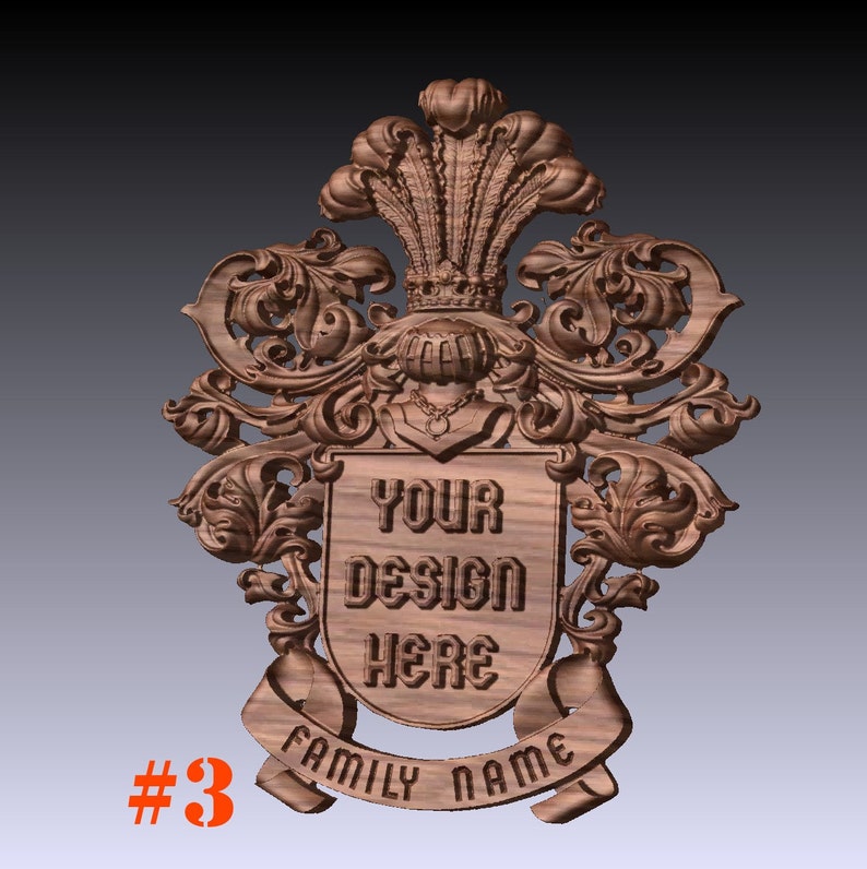 Custom Family Crest Personalized Coat of Arms Fathers Day - Etsy