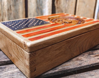 Personalized Military Keepsake Box Retirement Gift Army, Navy, Air ...