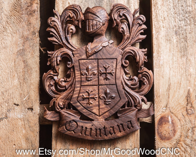 Quintana Family Crest | Personalized Coat of Arms | Family Heirloom ...