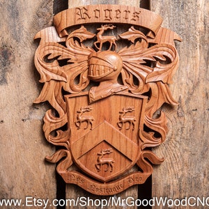 Rogers Family Crest | Coat of Arms | Personalized Wedding Gift | Family ...
