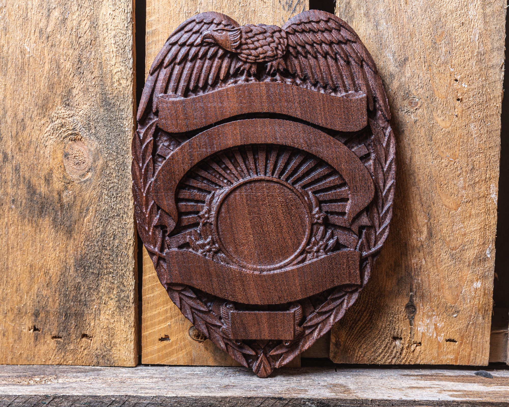 Personalized Police Retirement Gift Custom Walnut Police - Etsy