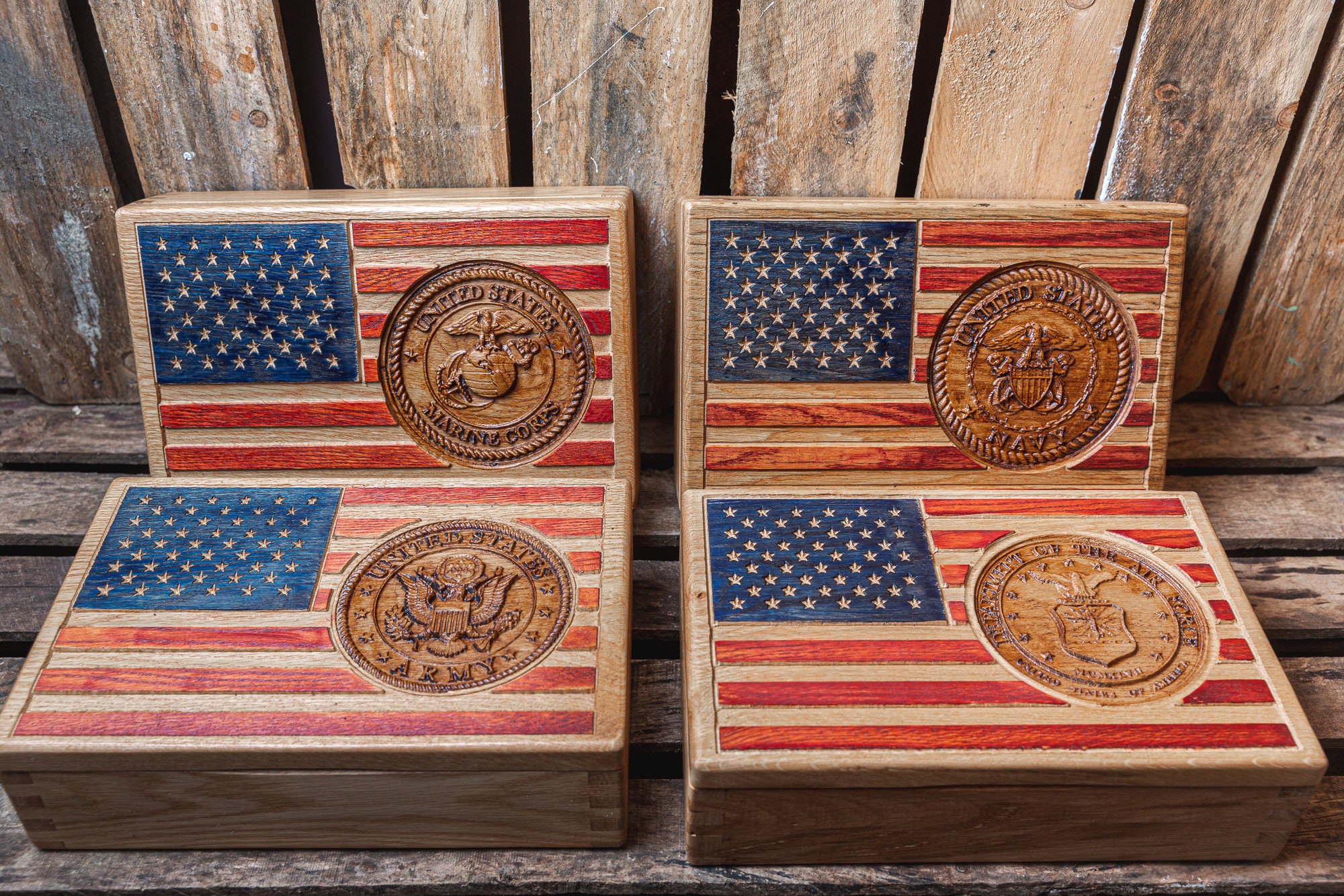 Personalized Military Keepsake Box | Retirement Gift | Army, Navy, Air ...
