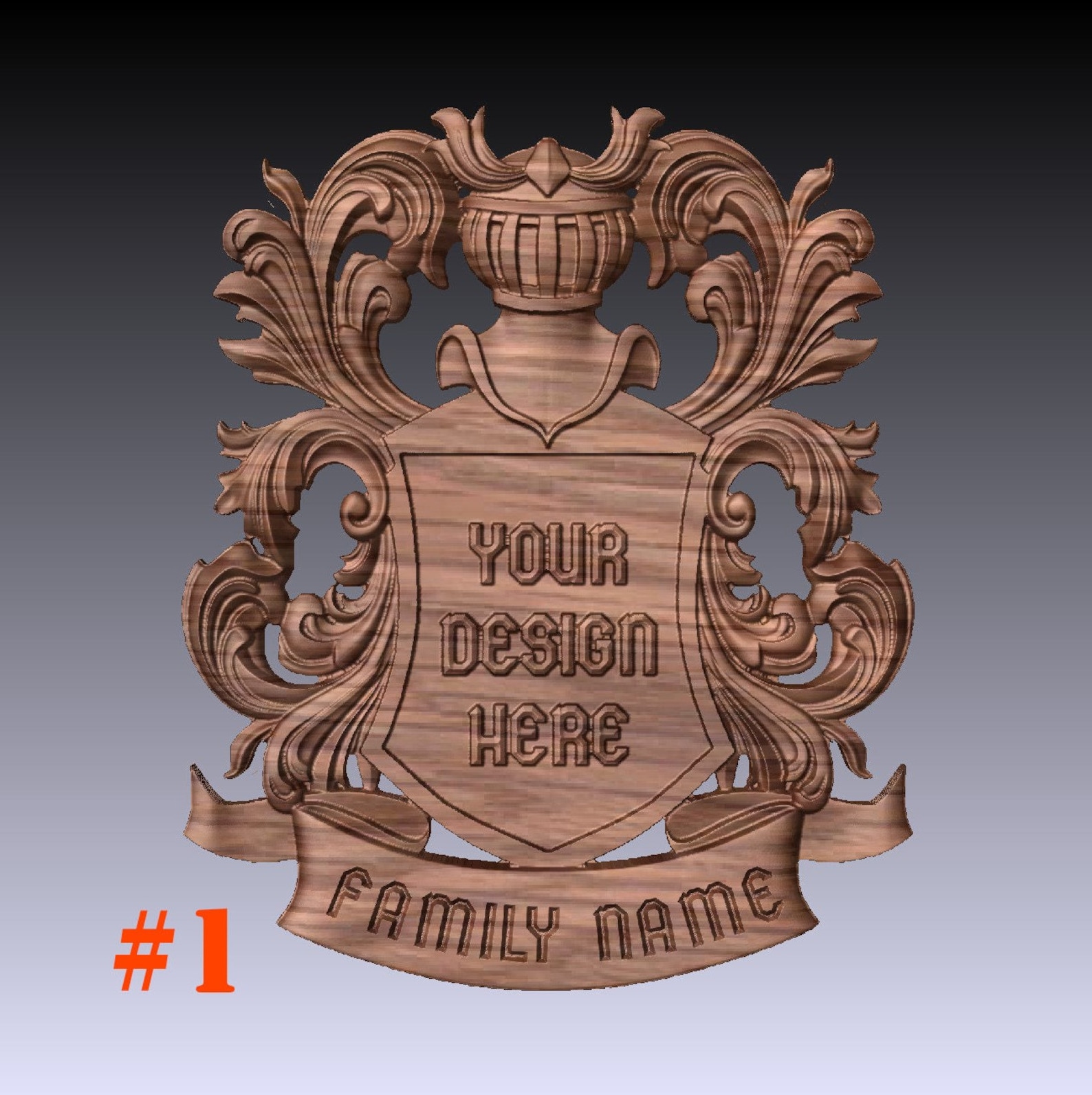 Custom Family Crest Personalized Coat of Arms Fathers Day - Etsy