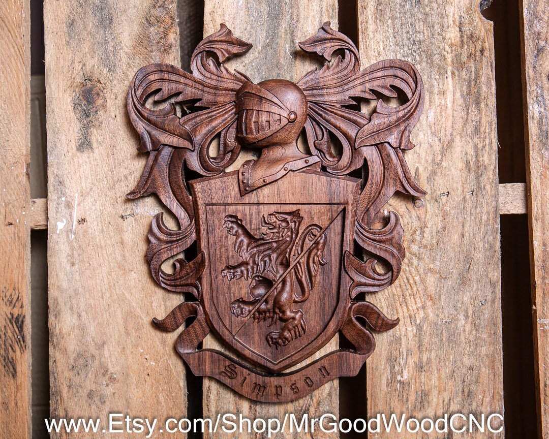 Simpson Family Crest | Personalized Coat of Arms | Family Heirloom ...