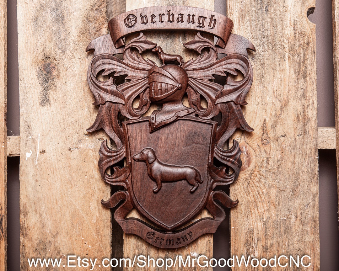 Overbaugh Family Crest | Coat of Arms | Personalized Wedding Gift ...