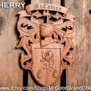 Mccarron Family Crest | Coat of Arms | Personalized Wedding Gift ...