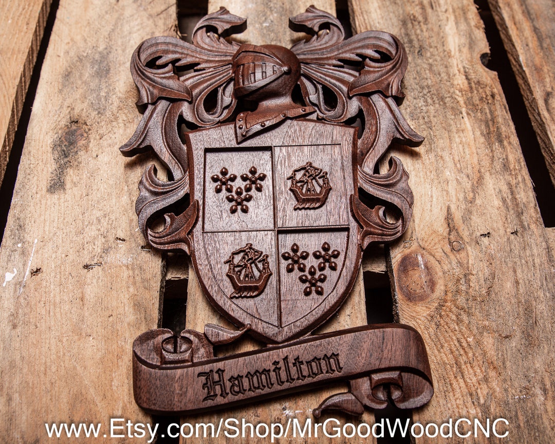 Hamilton Family Crest | Coat of Arms | Personalized Wedding Gift ...