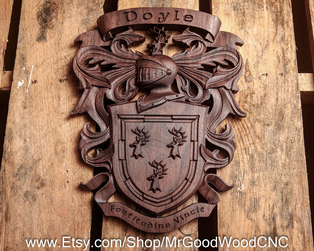 Doyle Family Crest | Coat of Arms | Personalized Wedding Gift | Family ...