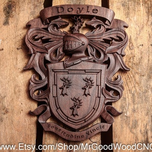 Doyle Family Crest | Coat of Arms | Personalized Wedding Gift | Family ...