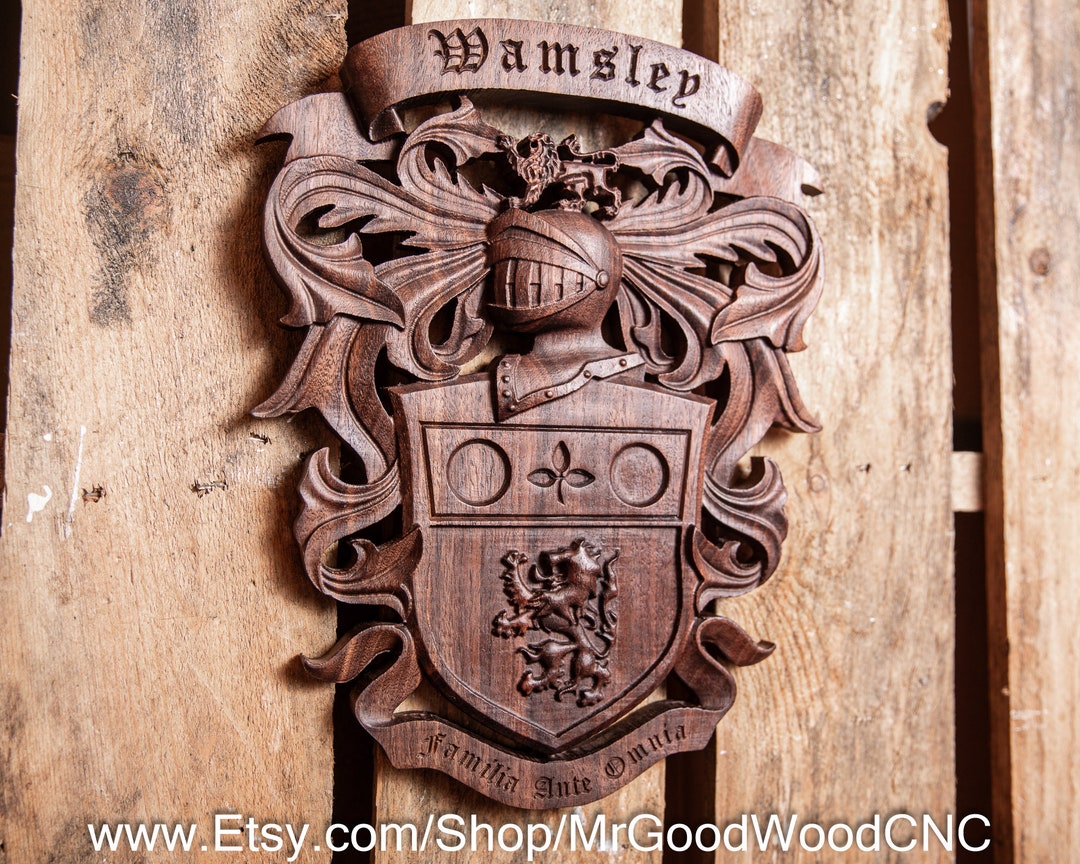 Wamsley Family Crest | Coat of Arms | Personalized Wedding Gift ...