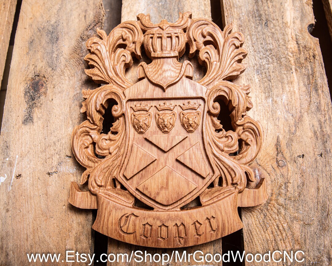 Cooper Family Crest | Personalized Coat of Arms | Family Heirloom ...