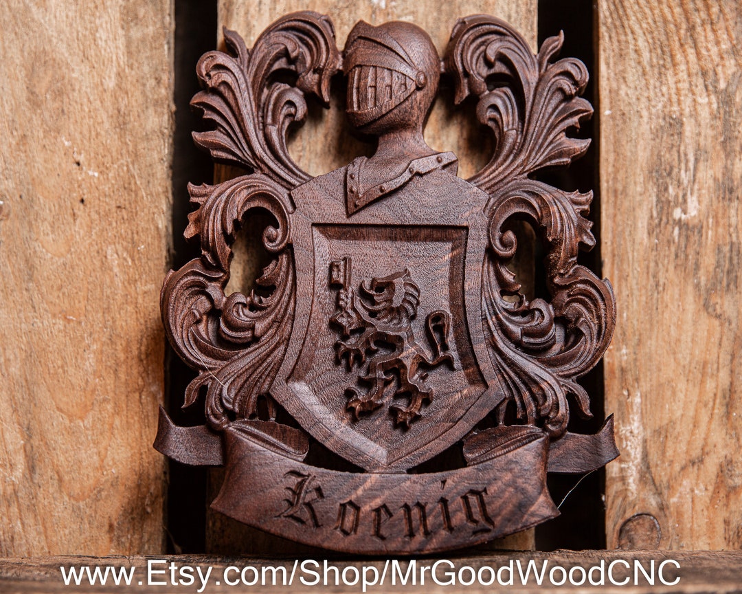 Koenig Family Crest | Personalized Coat of Arms | Family Heirloom ...