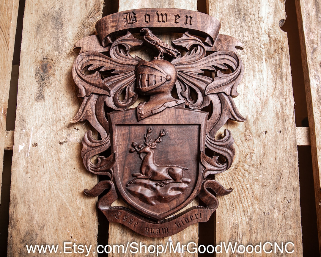 Bowen Family Crest | Coat of Arms | Personalized Wedding Gift | Family ...