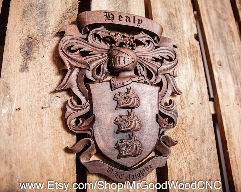 Healy Family Crest | Coat of Arms | Personalized Wedding Gift | Family ...