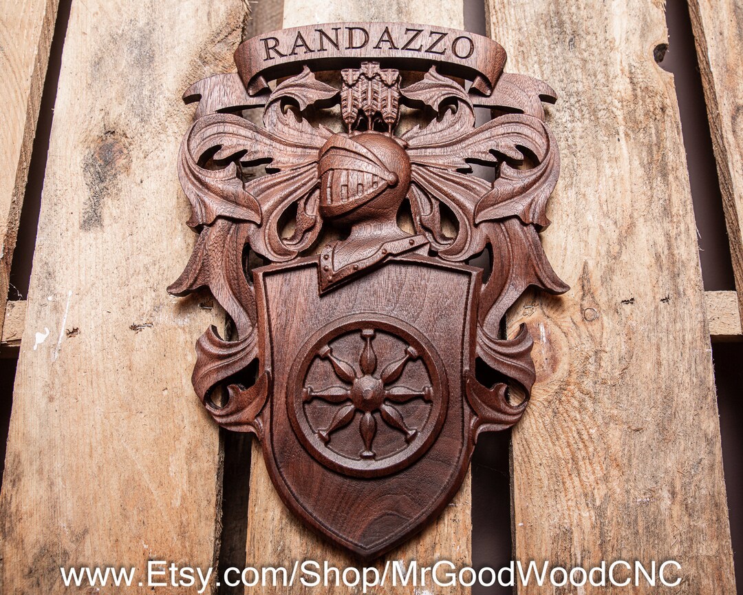 Randazzo Family Crest Coat of Arms Personalized Wedding Gift Family ...