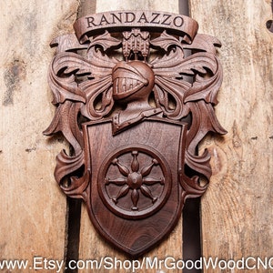 Randazzo Family Crest | Coat of Arms | Personalized Wedding Gift ...