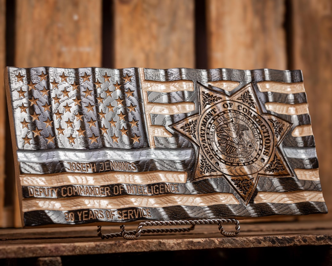 Personalized Correctional Officer Gift, Personalized Thin Gray Line ...