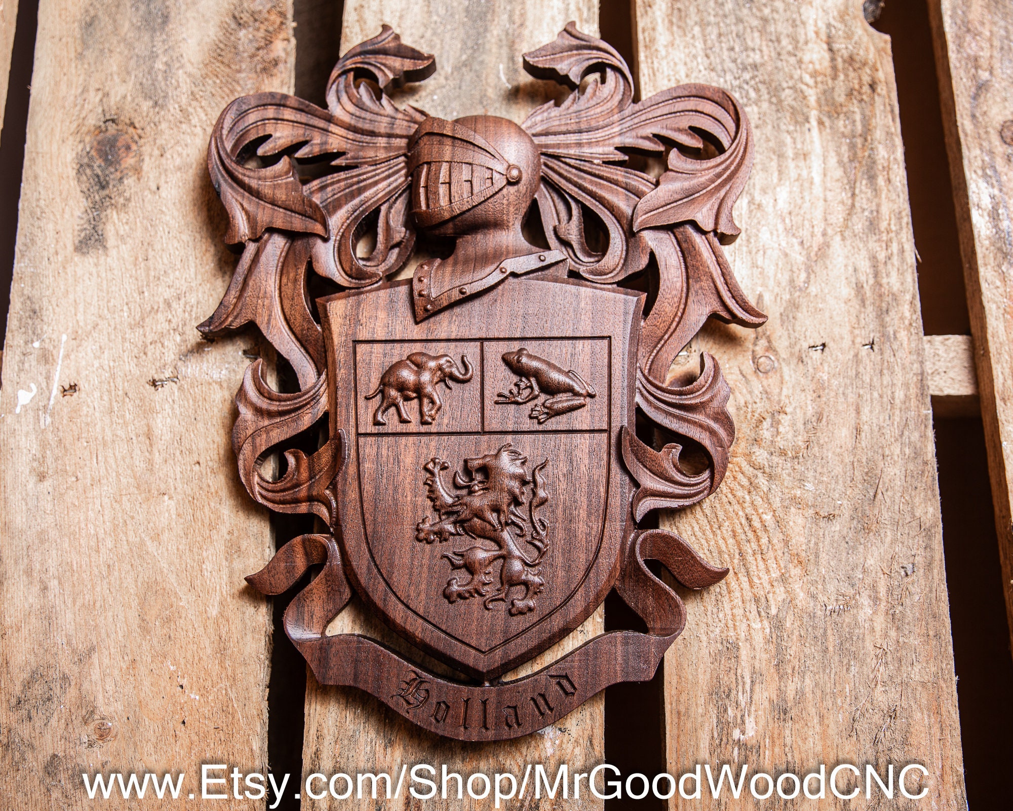 Holland Family Crest | Personalized Coat of Arms | Family Heirloom ...