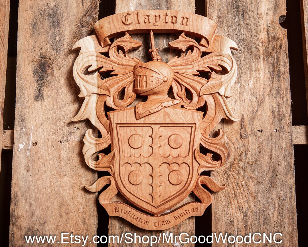 Clayton Family Crest | Coat of Arms | Personalized Wedding Gift ...
