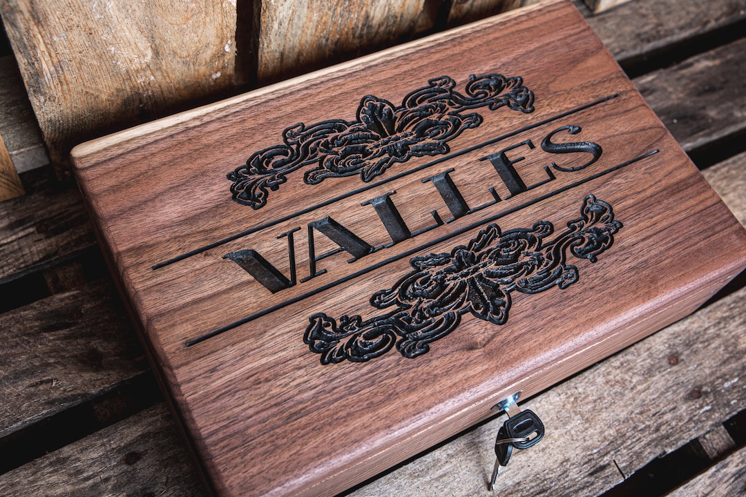 Custom Keepsake Box Storage Box Locking Chest Gifts for Him ...