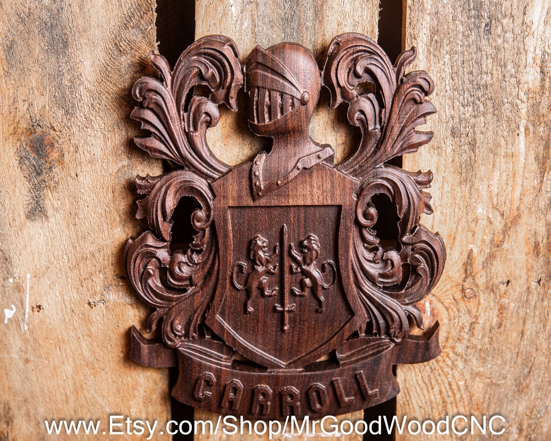 Carroll Family Crest | Personalized Coat of Arms | Family Heirloom ...