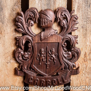 Carroll Family Crest | Personalized Coat of Arms | Family Heirloom ...