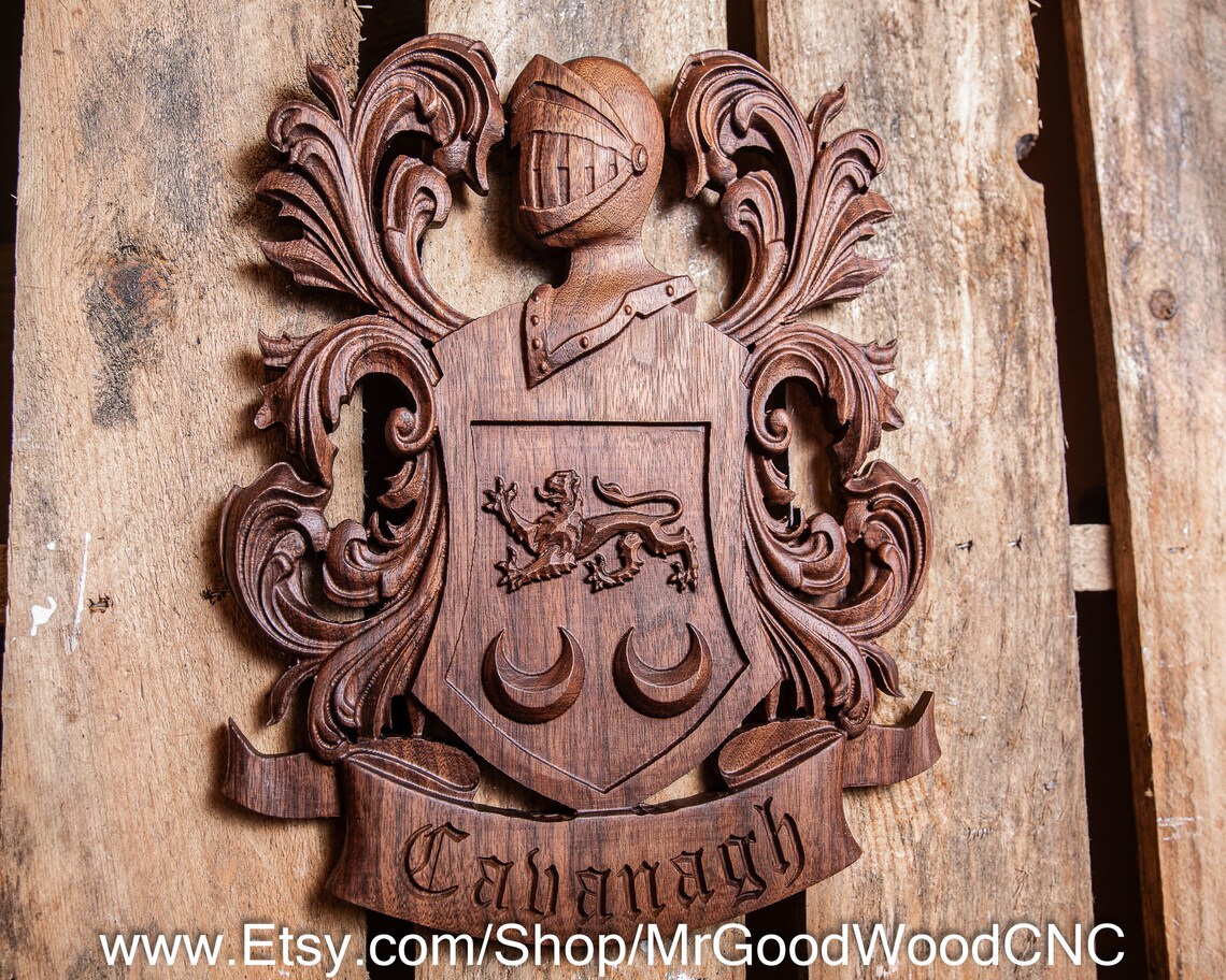 Cavanagh Family Crest | Personalized Coat of Arms | Family Heirloom ...