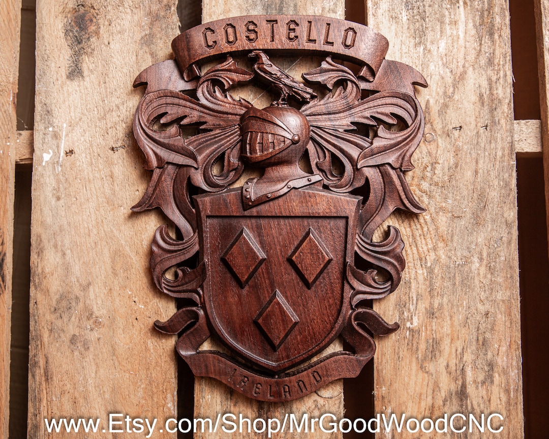 Costello Family Crest | Coat of Arms | Personalized Wedding Gift ...