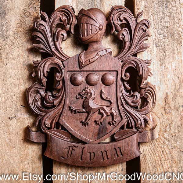 Custom Coat of Arms Wall Plaques - Etsy