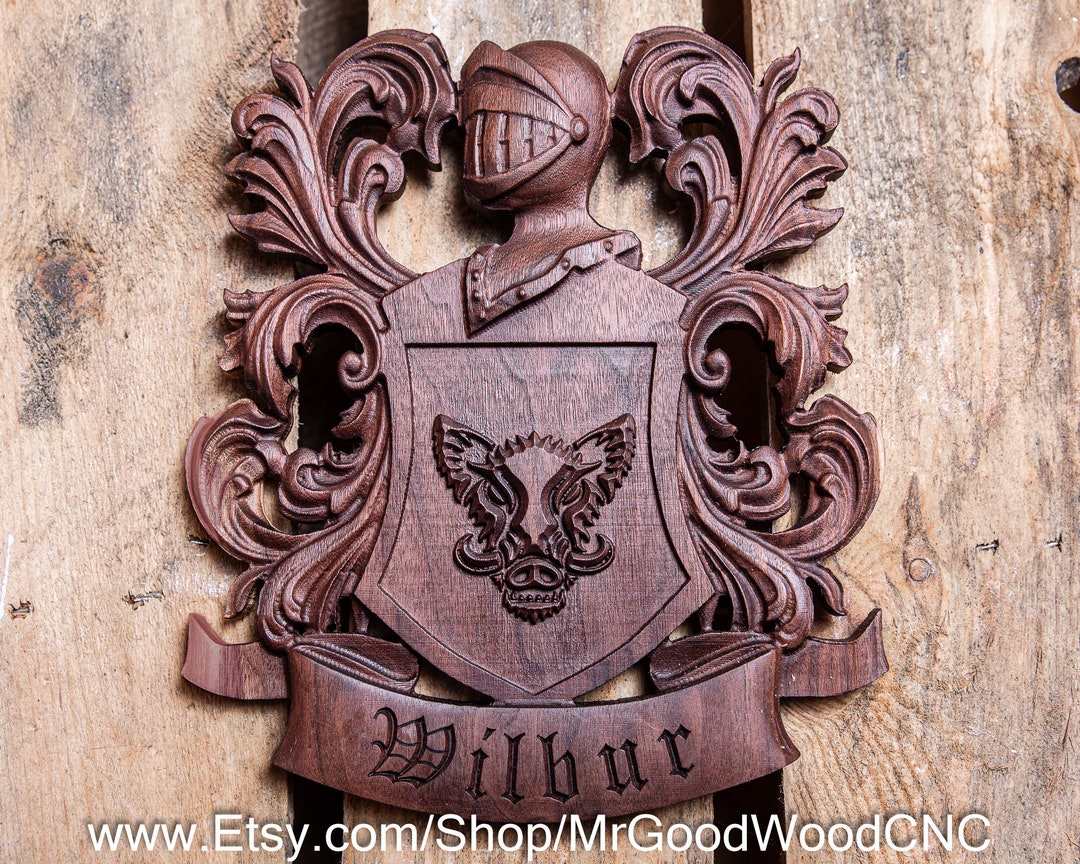 Wilbur Family Crest | Personalized Coat of Arms | Family Heirloom ...