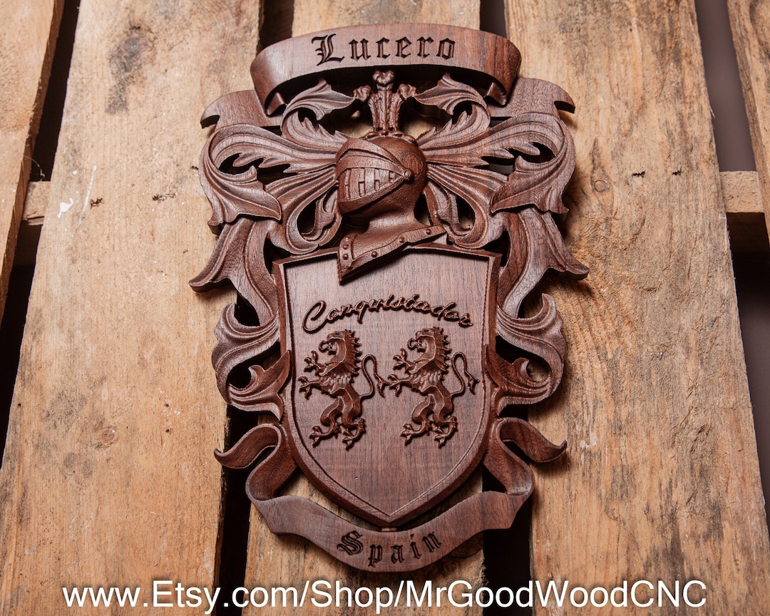 Lucero Family Crest | Coat of Arms | Personalized Wedding Gift | Family ...