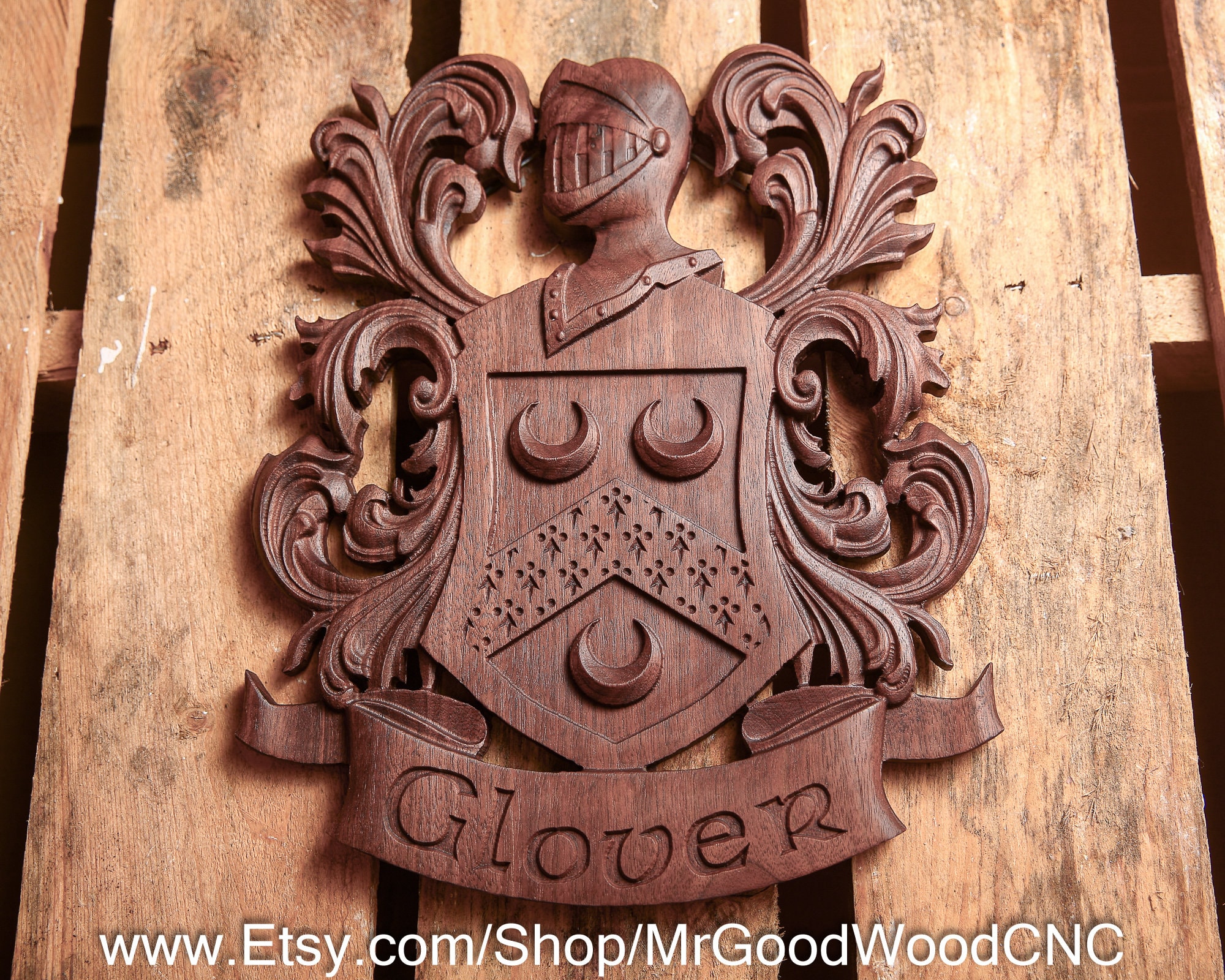 Glover Family Crest | Personalized Coat of Arms | Family Heirloom ...