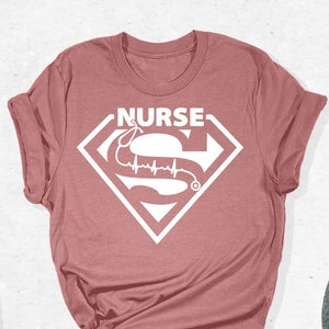 Nurse Shirt, Super Nurse Shirt, Nursing Shirt, Nurse Hero Shirt, Nurses ...