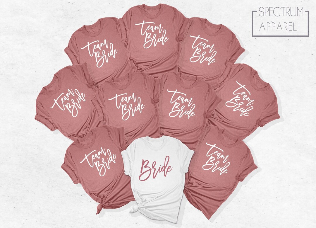 Team Bride Shirts Team Bride T-shirt Team Bride T Shirt - Etsy
