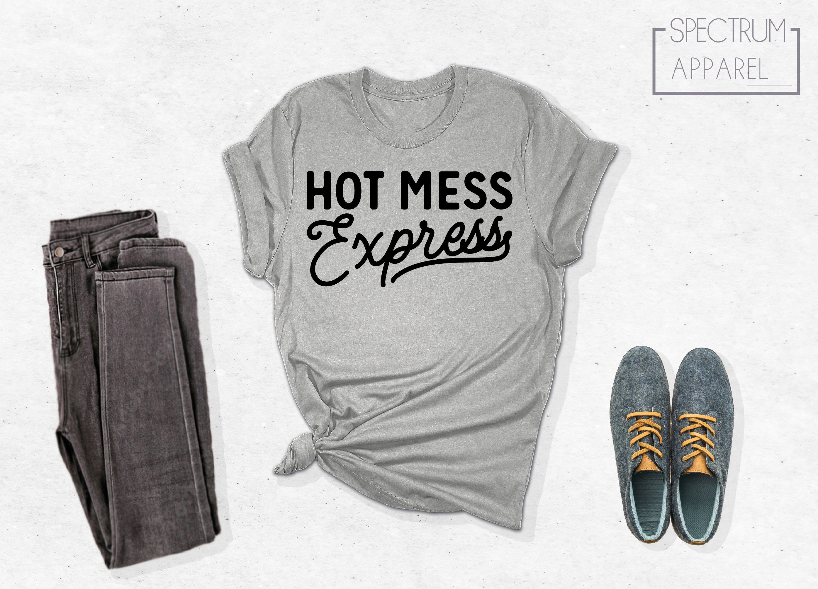 Hot Mess Express Hot Mess Express Shirt Funny Mom Shirt - Etsy