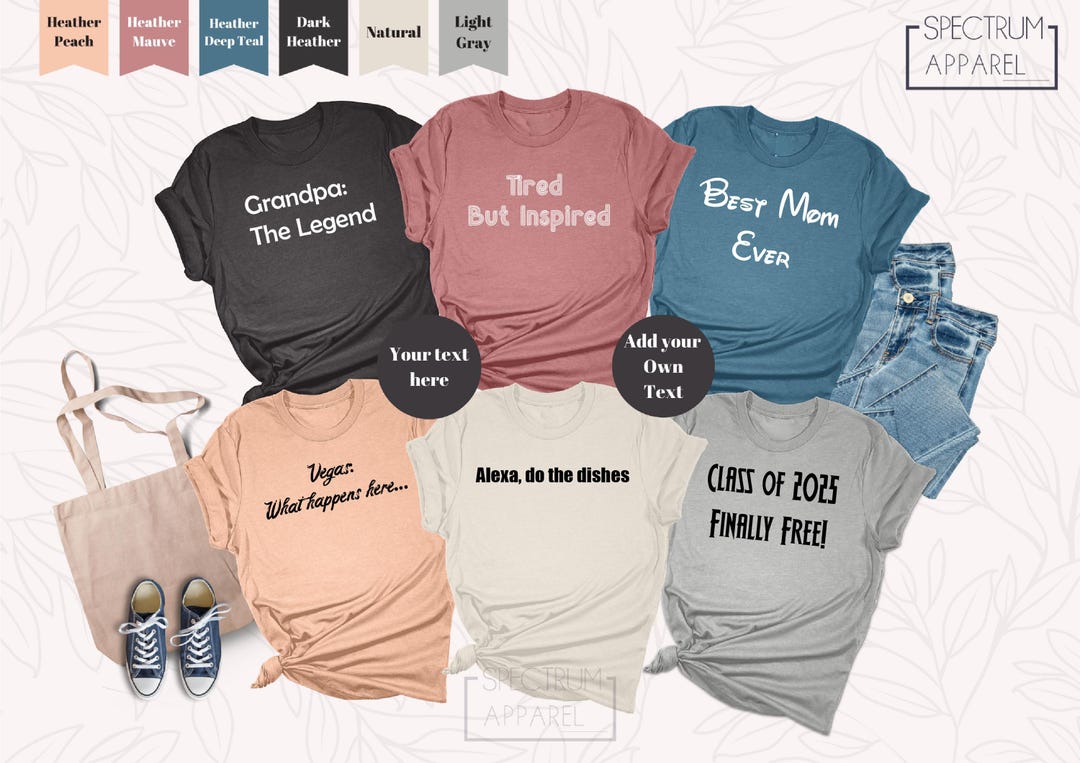 Create Your Own Shirt, Custom T-shirts, Custom Tee, Personalized Shirt ...