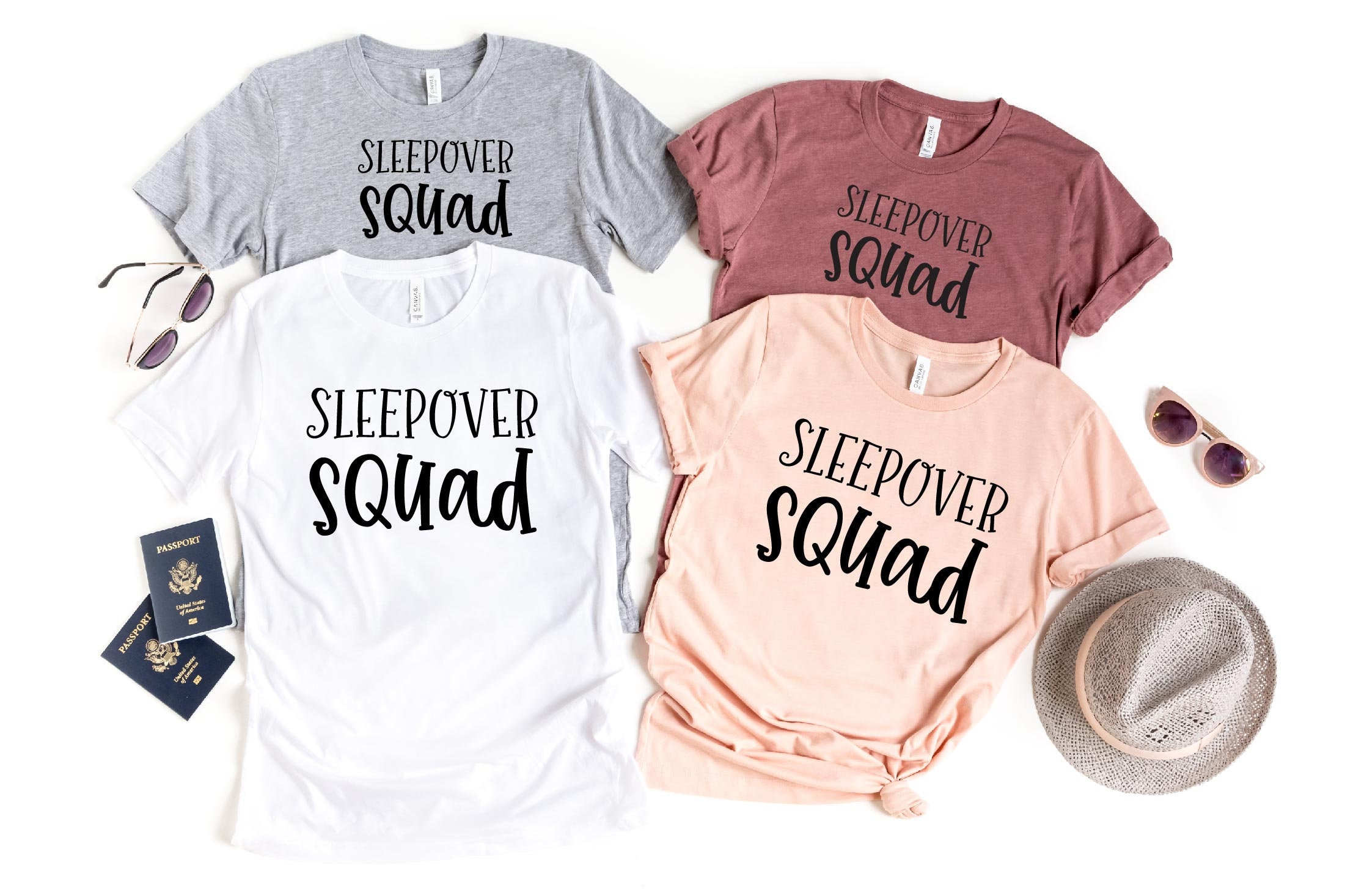 Sleepover Squad Shirts Sleepover Shirt Girls Birthday Party | Etsy