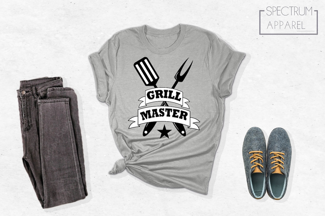 Grill Master T-shirt, BBQ Shirt, Cool Dad Shirt, Gift for Men, Chef ...