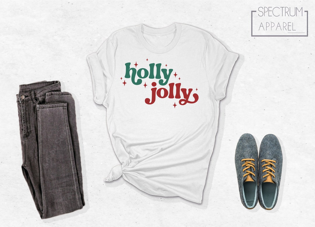 Holly Jolly Shirt, Holly Jolly Christmas T-shirt , Family Christmas ...