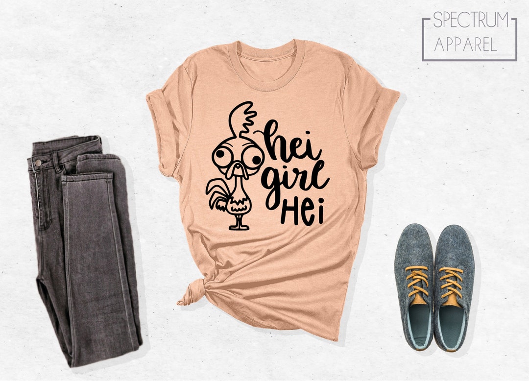 Hei Girl Hei T-shirt, Disney Gift, Rooster Shirt, Hei Hei Shirt, Farm ...