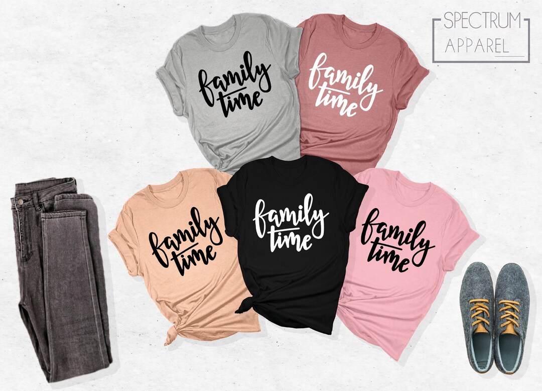 Family Time Shirts, Family Shirts, Personalized Family Time Shirt ...