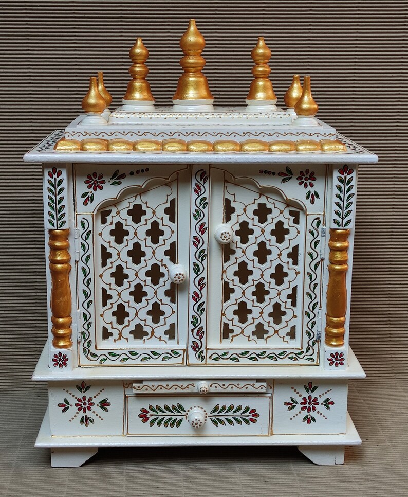 Wooden Temple Mandir Handcrafted Wood Mandir Pooja Ghar Mandap - Etsy