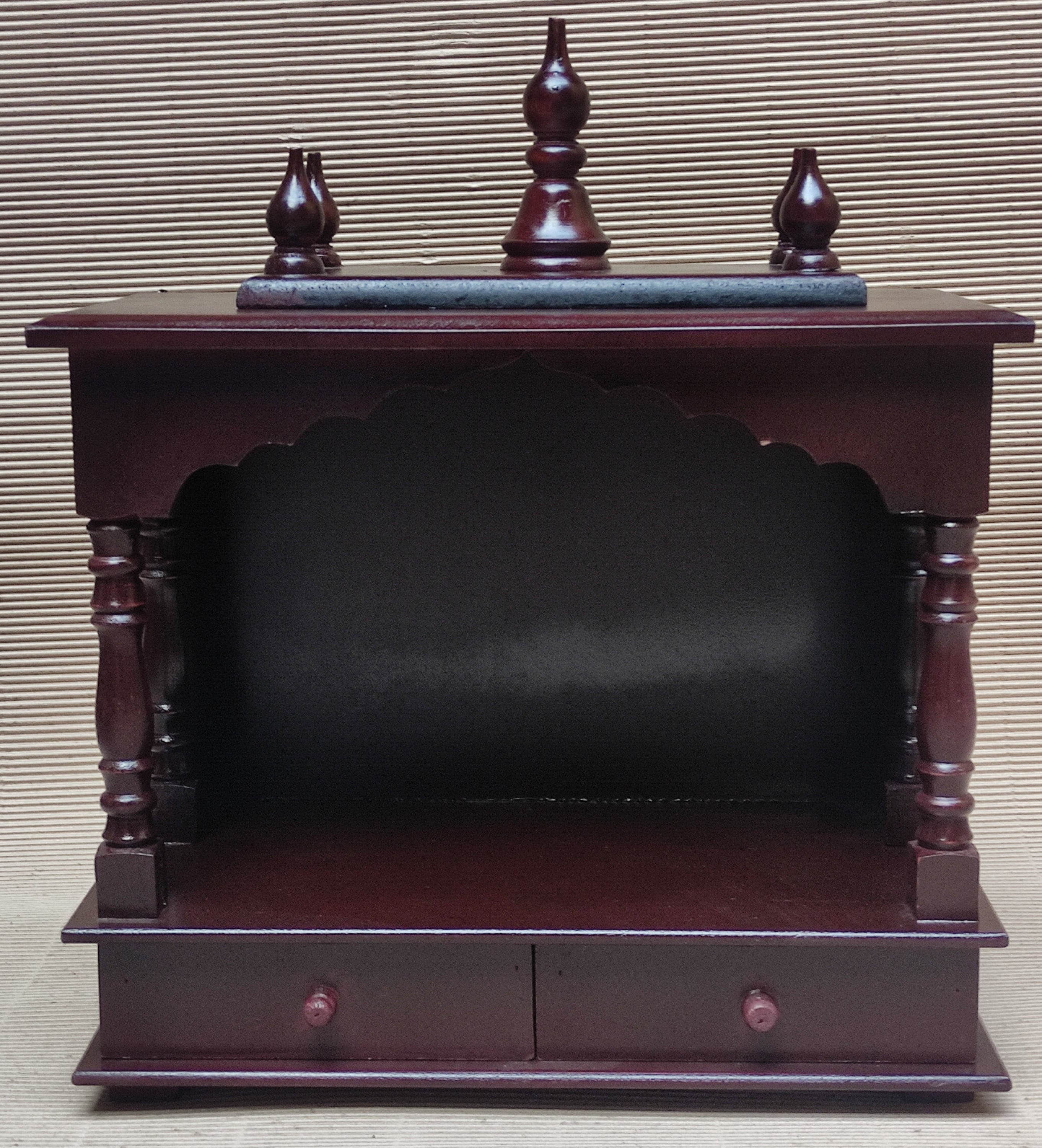 Wooden Temple Pooja Mandir Wood Pooja Ghar Handcrafted Hindu - Etsy