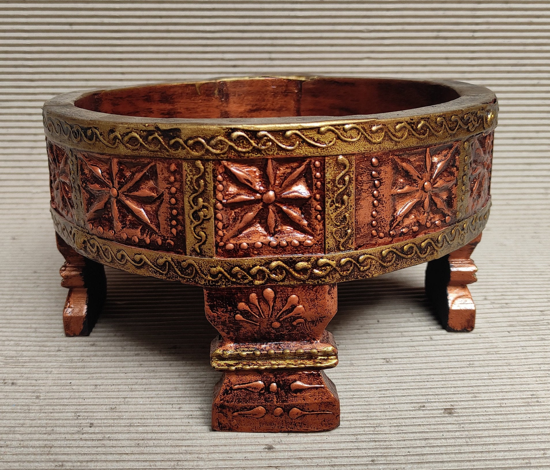 Wood Grinder Table Chakki Table Hand Made Carved Beautiful - Etsy