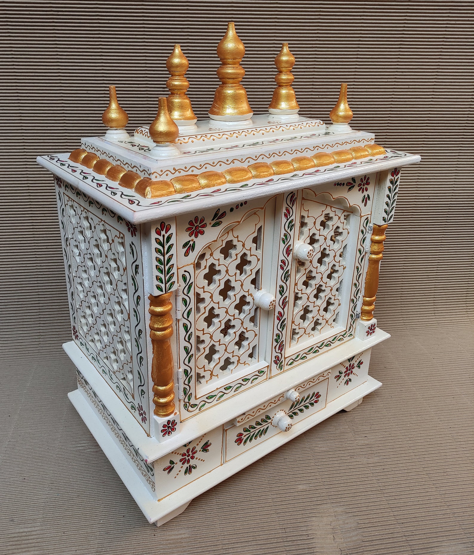 Wooden Temple Mandir Handcrafted Wood Mandir Pooja Ghar Mandap - Etsy