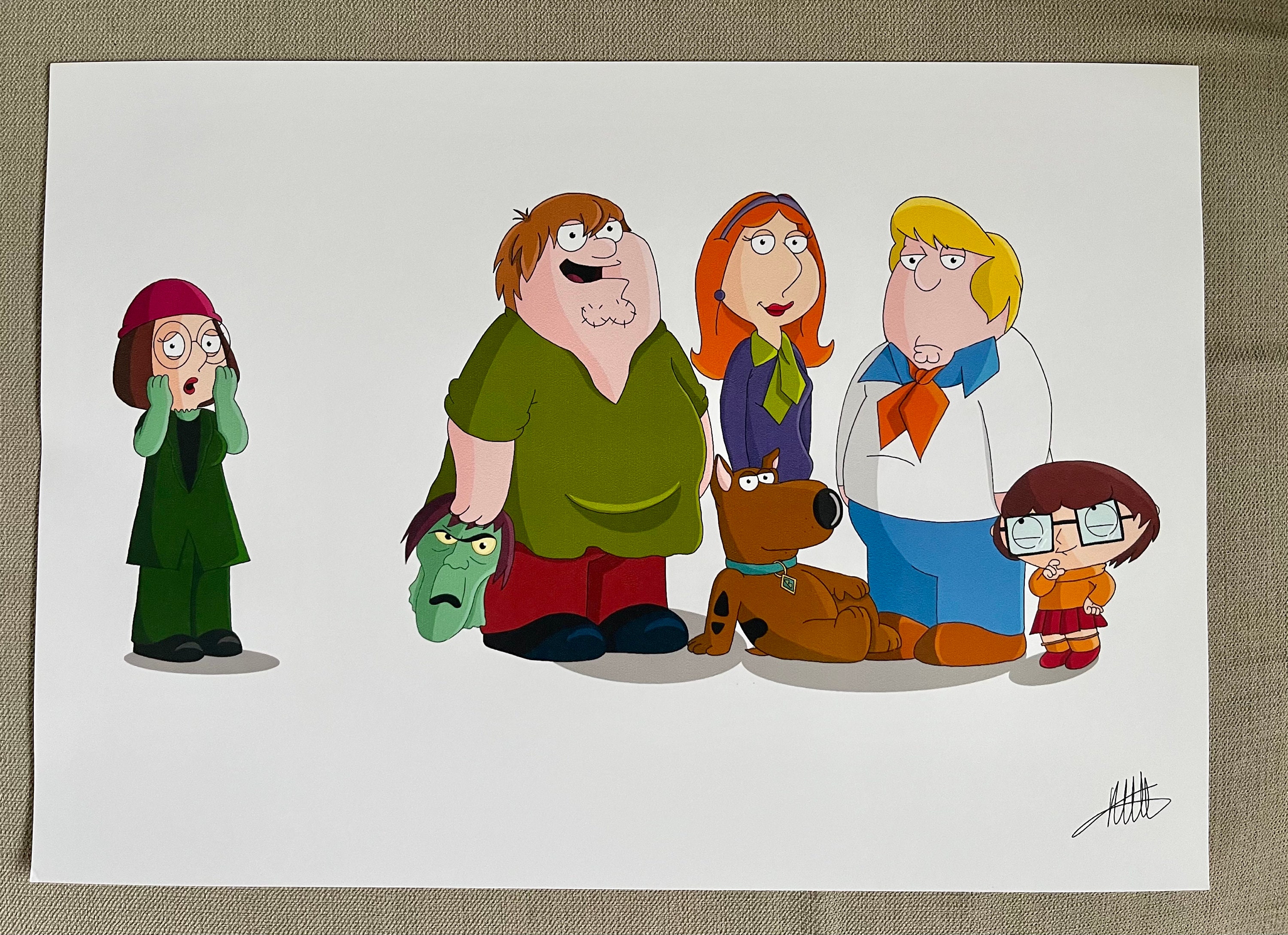 Realistic Family Guy Drawing