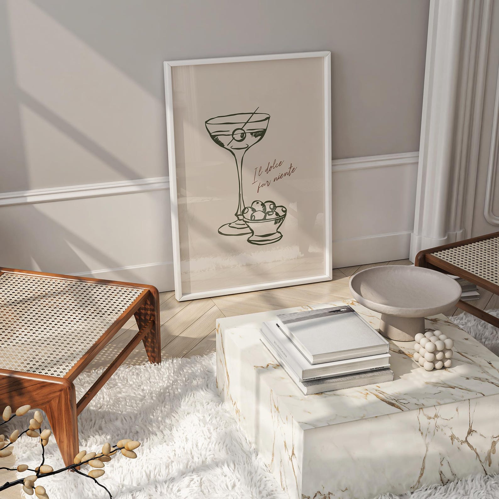 Il Dolce Far Niente Print, Italian Wall Art, Positive Vibes Art Print ...