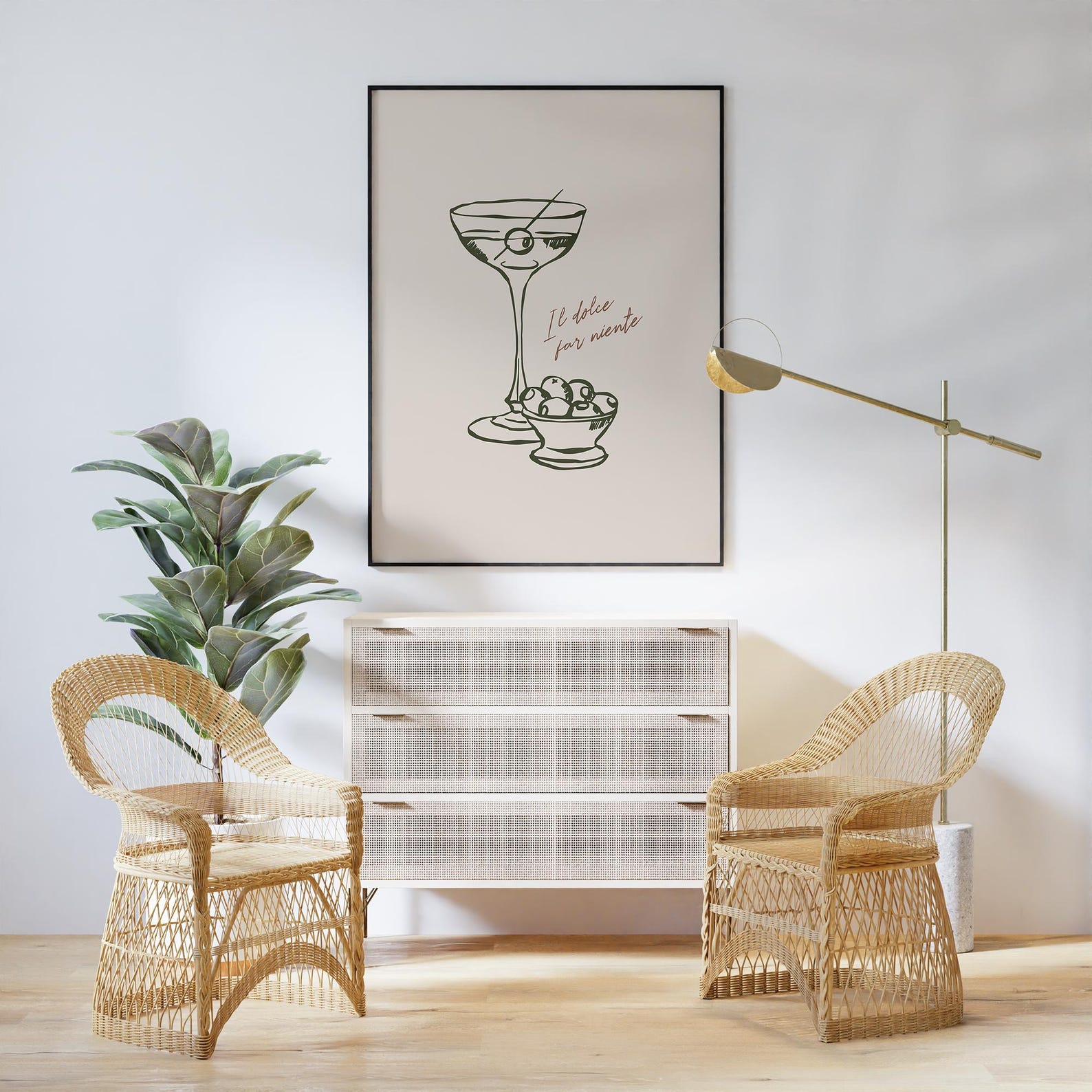 Il Dolce Far Niente Print, Italian Wall Art, Positive Vibes Art Print ...