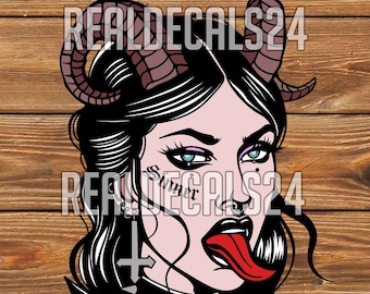 PNG SVG File Devil Demon Satin Evil Tattoo Stencil | Etsy